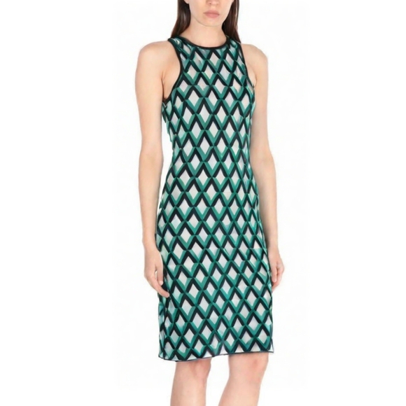 ASOS | Dresses | Neon Rose Geometric Bodycon Knit Dress | Poshmark